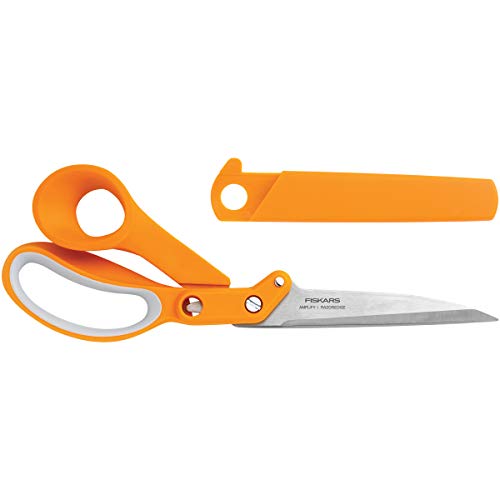 Fiskars Amplify RazorEdge Fabric Shears, 10 Inch, Orange