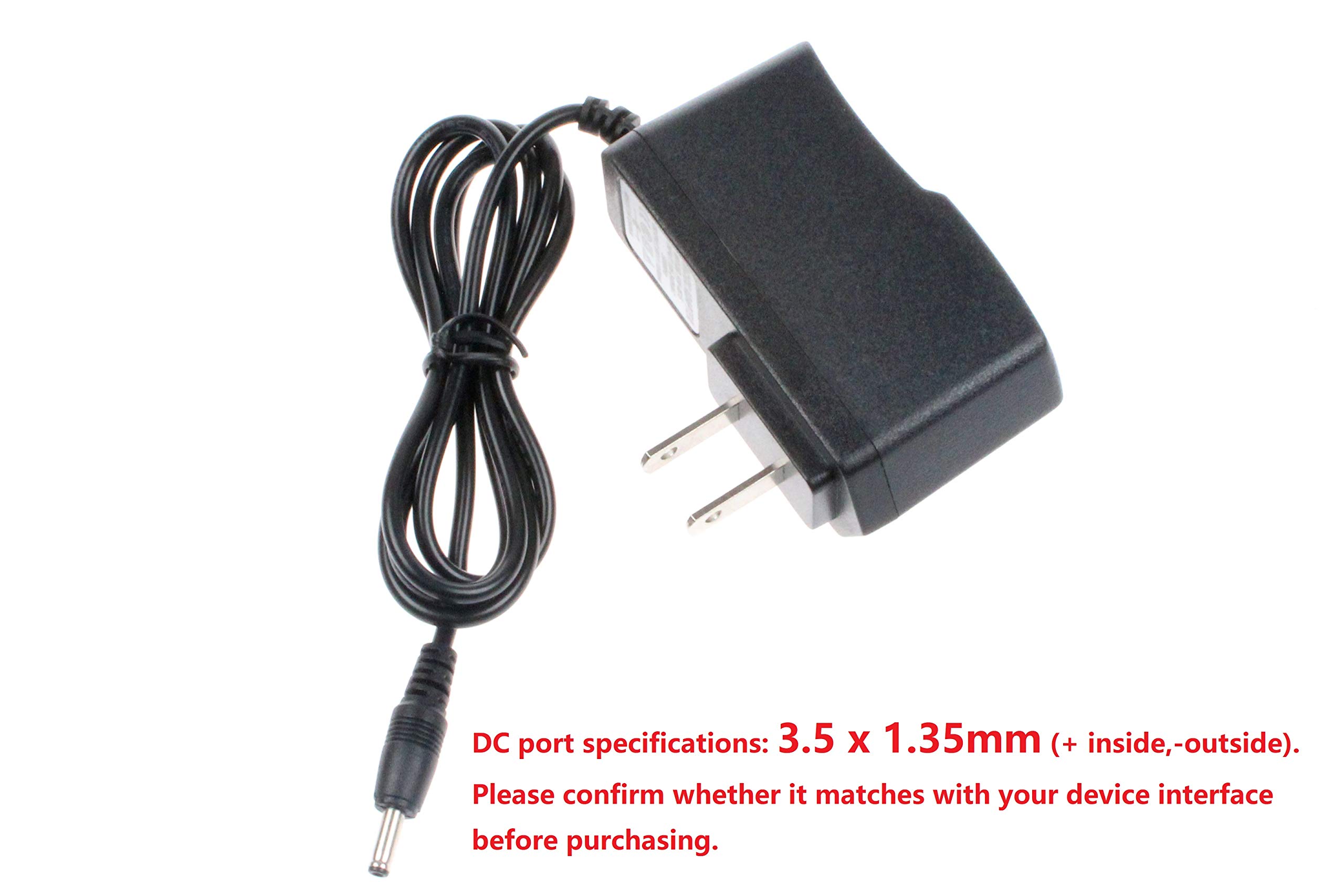 NOYITO AC to DC 4.5V 1A 1000mA Adapter Converter AC120V 100-240V to 4.5V Power Supply DC Interface 3.5 x1.35mm Wire Length 4.9 ft (Pack of 2)