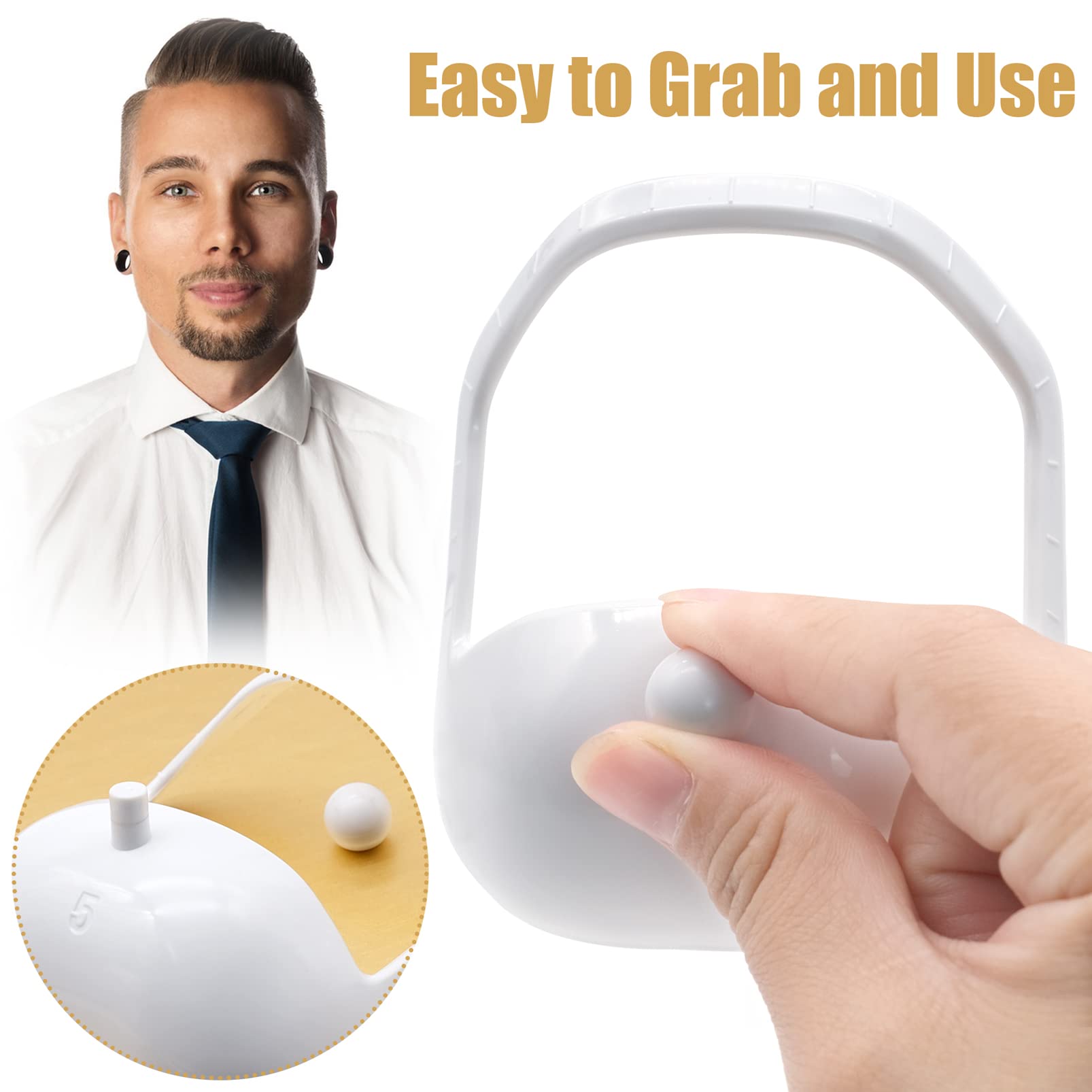 5 PCS Goat Beard Shaving Styling Template for Men, Different Size Goatee Trimming Stencil, Beard Shaper Styling Tool for Hairline Line-up, Sideburns, Mustache