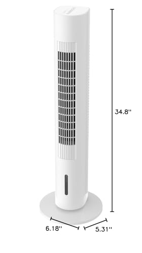 BREEZEWELL 3-IN-1 Evaporative Air Cooler, 35'' Evaporative Cooler for Room with 20ft Remote Control, 60° Oscillation, 7H Timer Swamp Cooler, 4 Ice Packs, Portable Air Conditioner for Home & Office