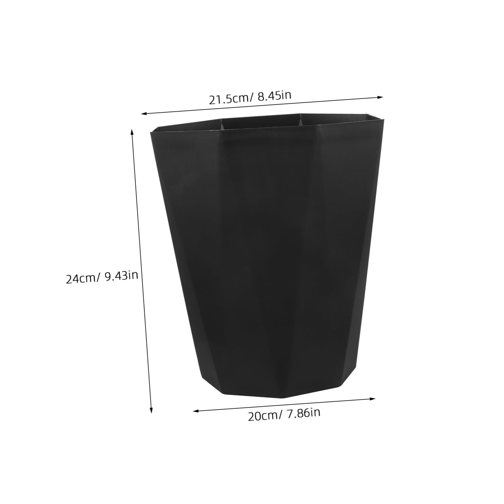 Angoily Household Trash Can Open Trash Basket Waste Bin Bathroom Bedroom Kitchen Office