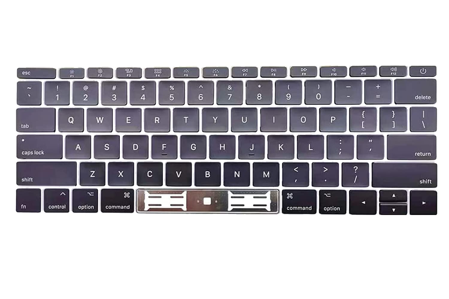Willhom Keyboard Keys Keycap US Layout Set Replacement for MacBook Pro Retina Late 2016-Mid 2017 13" A1708 A1706 15" A1707 and MacBook 12" 2017 A1534