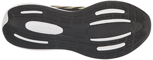 adidas Men's Run Falcon 3.0 Shoes Sneaker, Core Black/Gold Metallic/Better Scarlet, 10.5