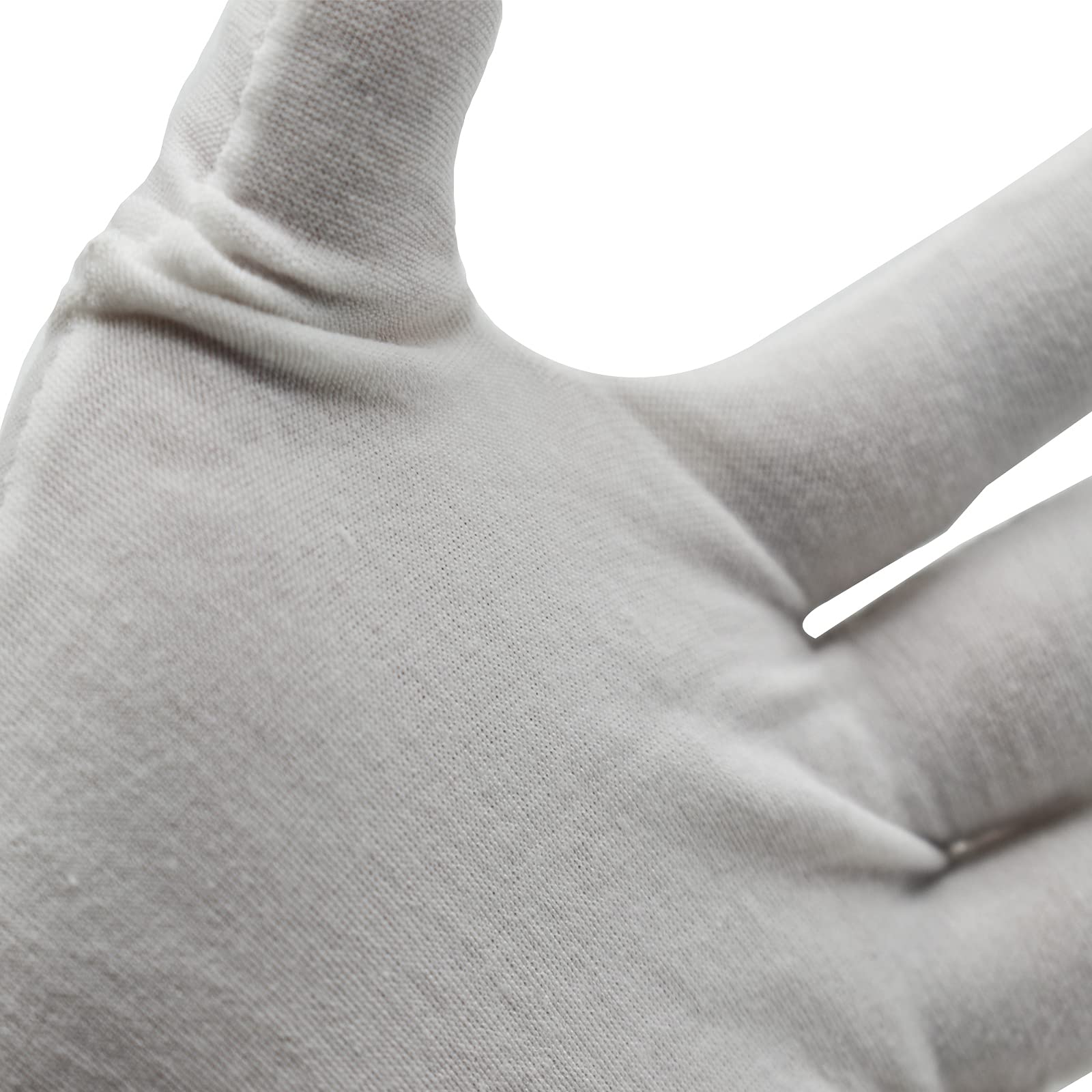 Maydahui 12 Pair White Cotton Gloves 9 inch Extra Large Size for Cosmetic Moisturizing Coin Jewelry Inspection Performance Driving Watch Repair Work Lining