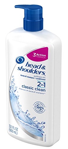 Head & Shoulders Classic Clean 2-in-1 Anti-Dandruff Shampoo + Conditioner, 32.1 oz