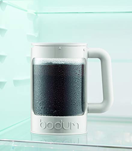 bodum Bean Cold Brew Coffee Maker, 51 Oz, Bright White