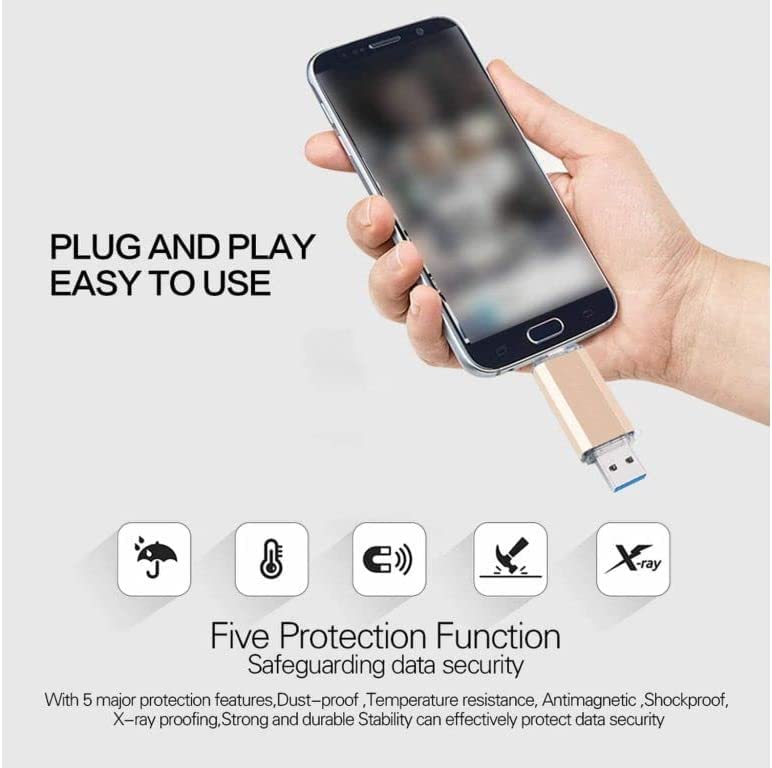 512GB USB C Flash Drive 2 in 1 OTG USB Thumb Drive, Memory Stick for Android Phones Tablets Laptops PCs iPads