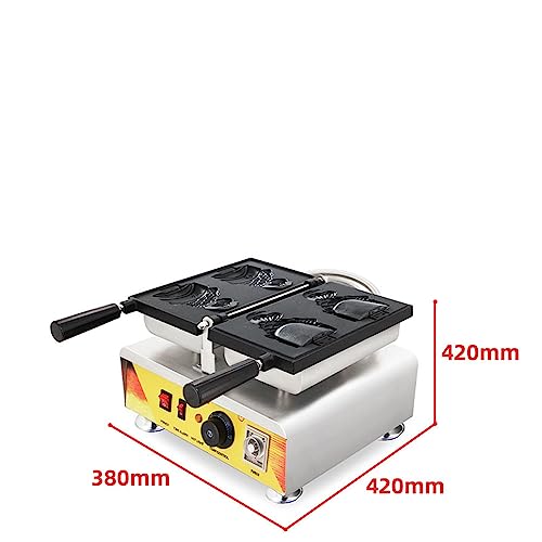 Commercial open mouth fish waffle maker taiyaki machine ice cream waffle cone machine with CE (voltage 110v)