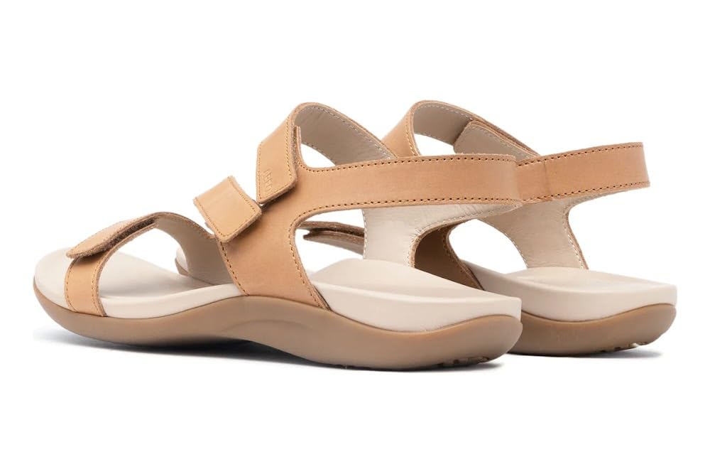 ABEO Oasis Sandals For Women | Arch Support Sandals | Ball of Foot Pain Relief | Built-In Metatarsal Pads Women | Ball Of Foot Cushions for Women Almond 8.5 Medium