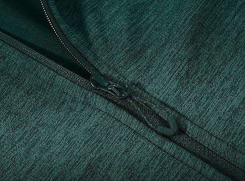 BASUDAM Women's Hiking Shirts Lightweight UPF 50+ Sun Protection Open Zippered Outdoor Hoodie Jackets Blackish Green S