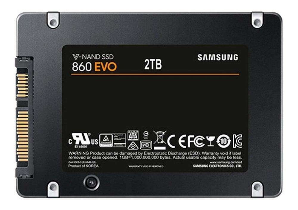 Samsung 860 EVO MZ-76E2T0E 2 TB Solid State Drive - SATA (SATA/600) - 2.5" Drive - Internal - 550 MB/s Maximum Read Transfer Rate - 520 MB/s Maximum Write Transfer Rate - 256-bit Encryption Standard