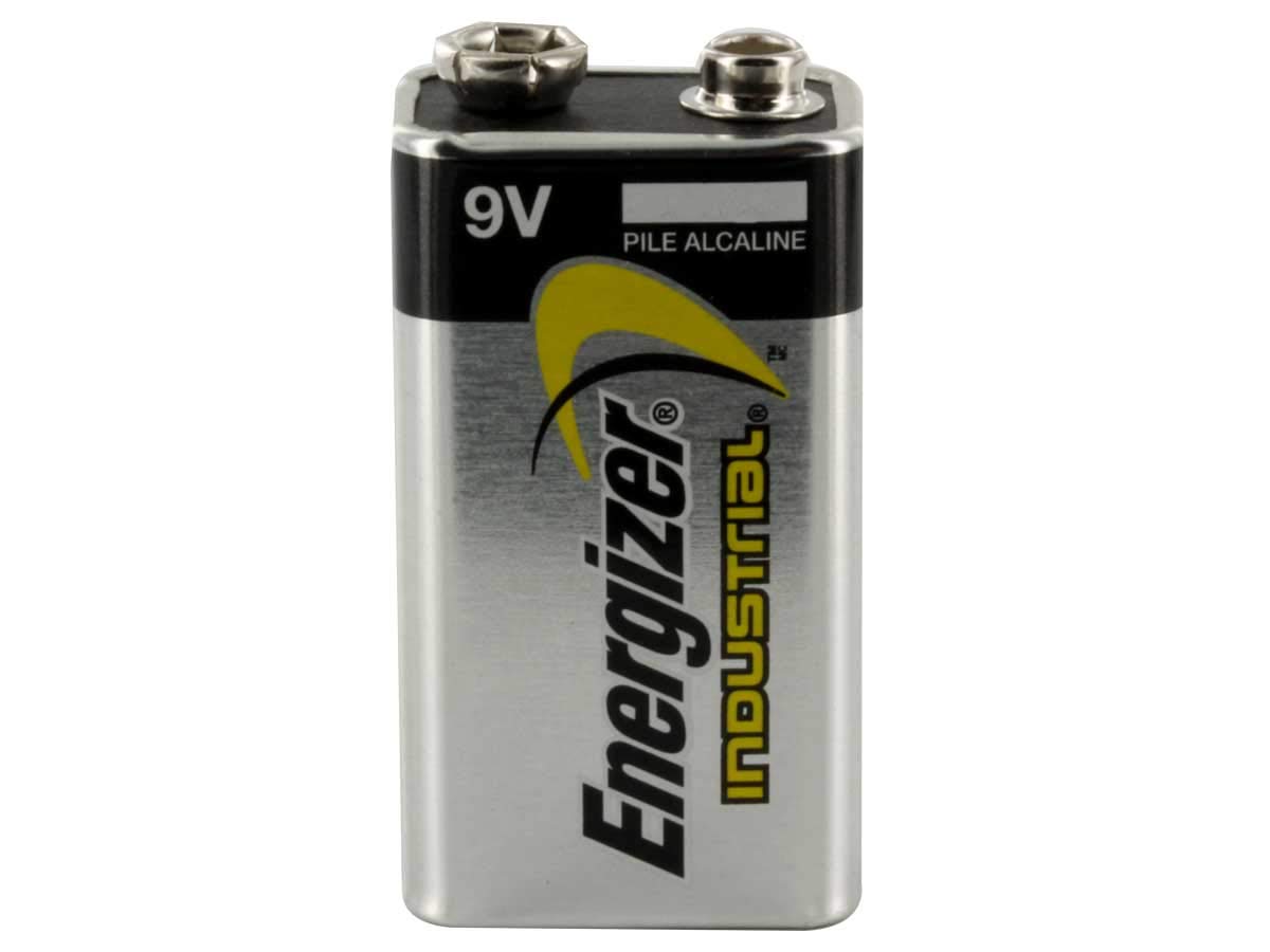 Energizer Industrial Alkaline General Purpose Battery, 9 V, Each