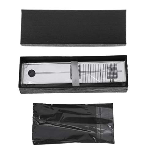 Abnana Turntable Phono Phonograph Cartridge Adjustment Ruler Calibration Gauge LP Stylus Alignment Protractor Tool Mirror Azimuth Compensation Angle