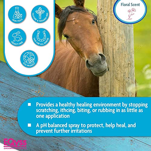 EQyss - EQyss Micro-Tek Equine Horse Spray- Soothes Sensitive Skin. Helps Scratching, Itching, and Rubbing. 32 oz