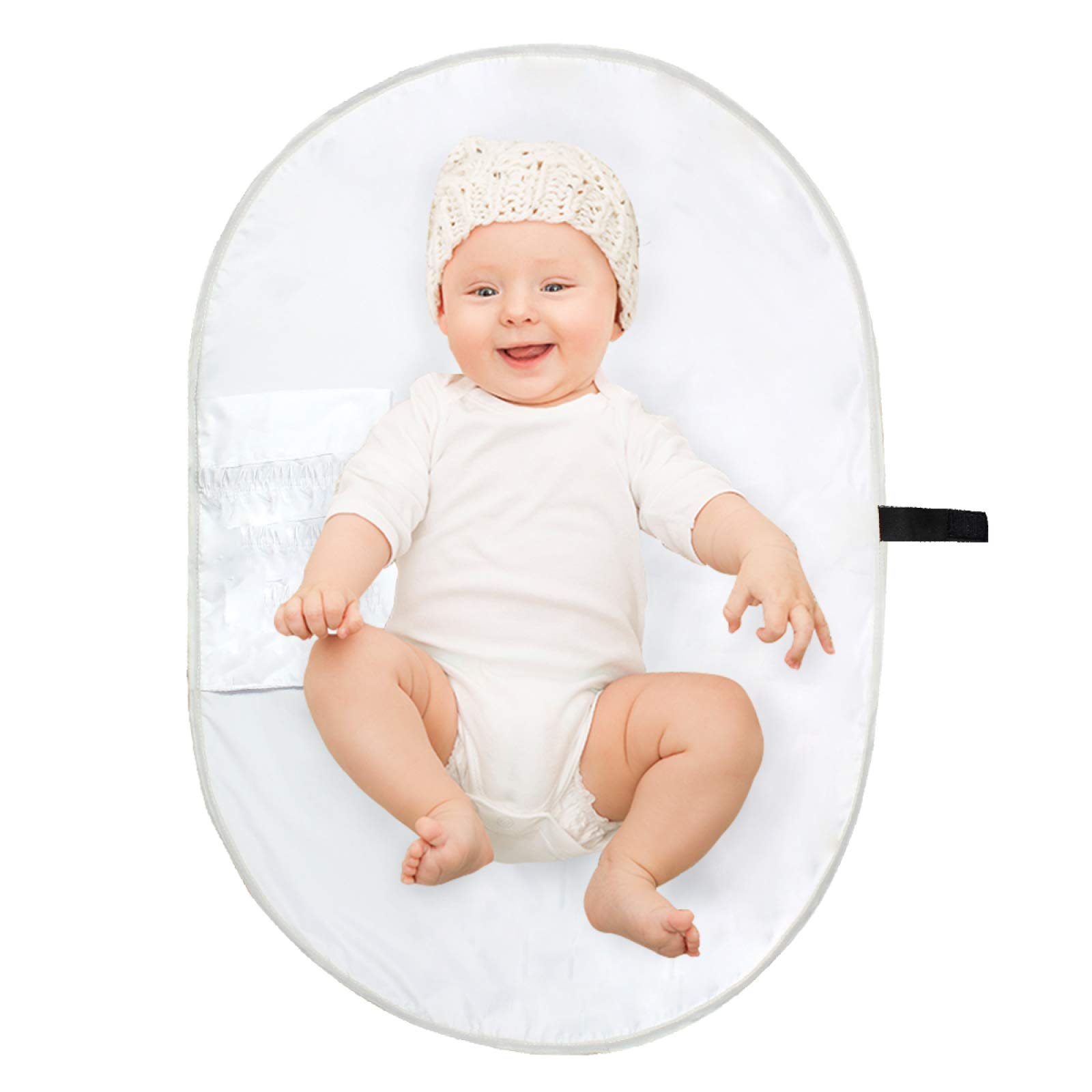 Llama Alpaca Baby Changing Pad, Portable Diaper Changing Pad, Diaper Bag Mat, Foldable Travel Changing Station | Stroller Strap,Side Pocket for Wipes Diaper