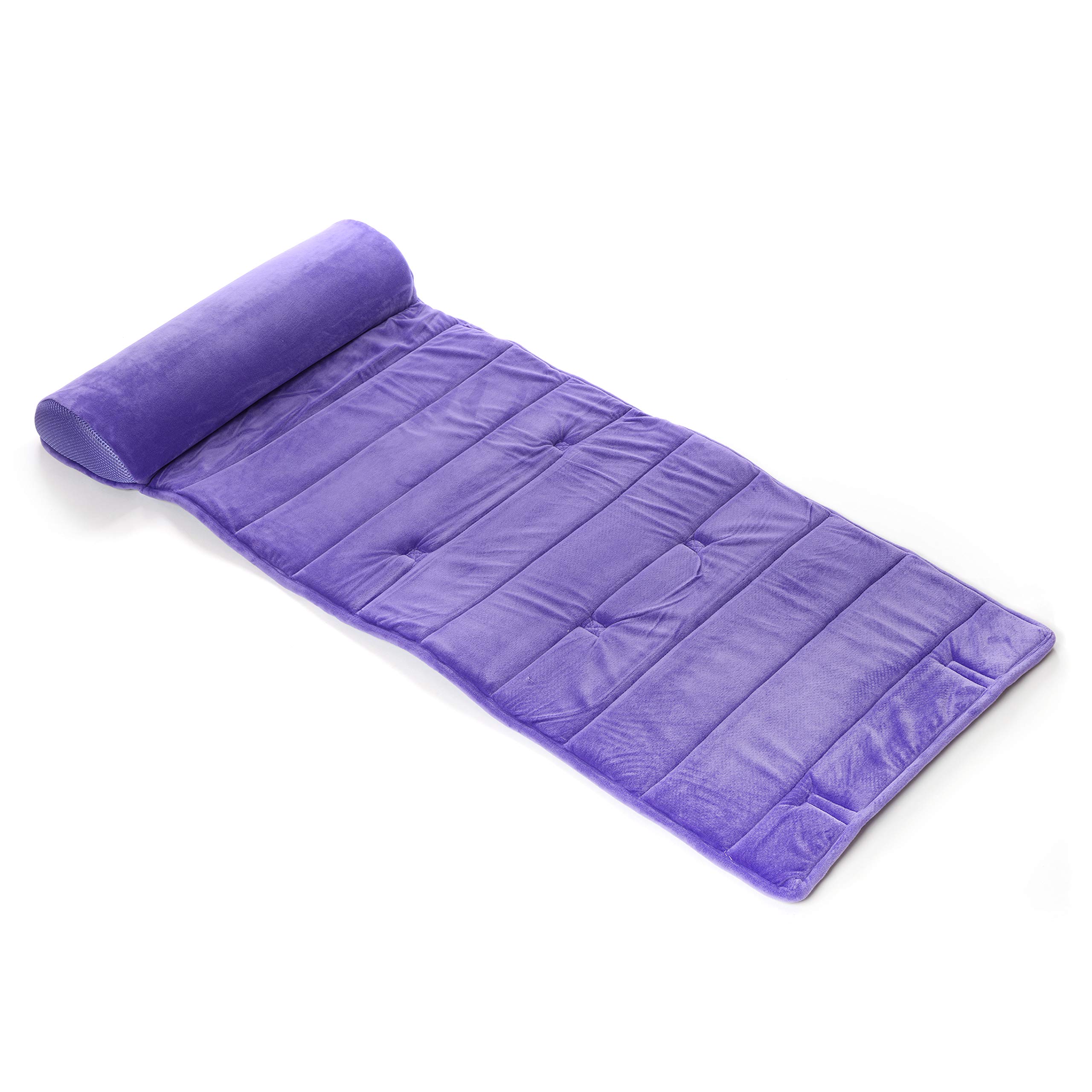 My First - Toddler Nap Mat, Memory Foam Sleeping Mat with a Removable Pillow, Portable and Compact, ‎21 x 9.5 x 1 inch, Purple, Pack of 1