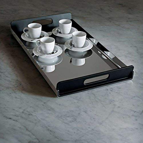 Alessi Vassily Tray With Handles, Black