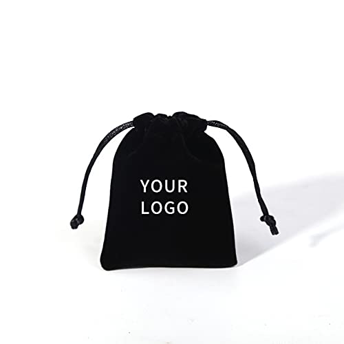 50Pcs/Lot Jewelry Velvet Drawstring Bag Gift Packaging Pouches Wedding Party Decoration Eyelashes Makeup Cotton Storage Bags