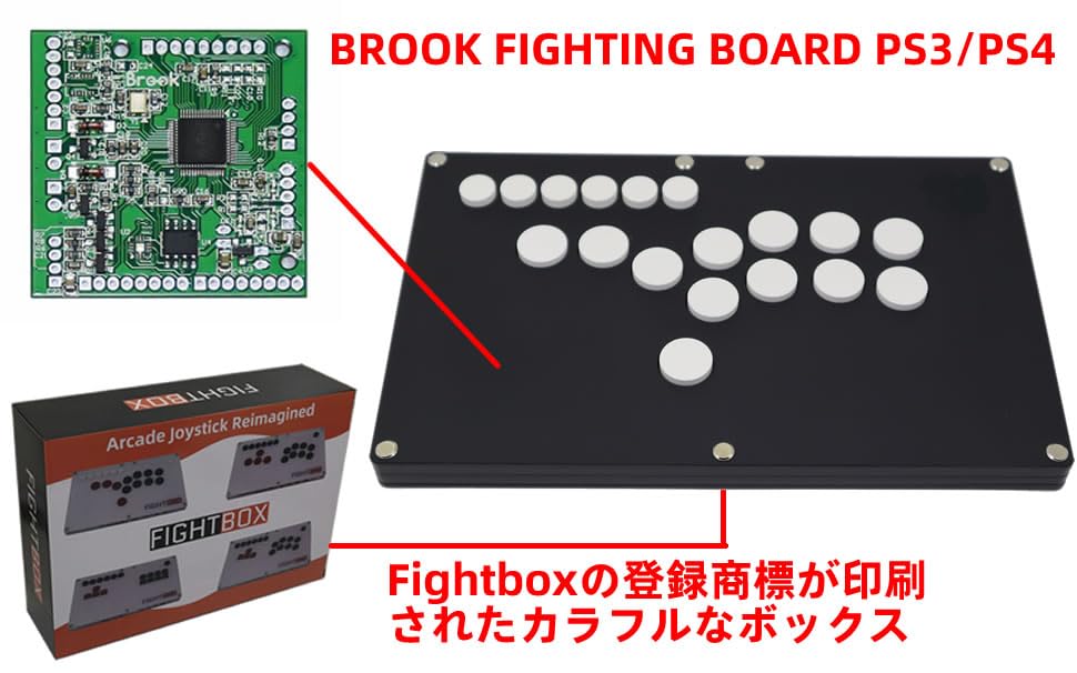 B1-PS-B Ultra-Thin All Buttons Arcade Joystick Game Controller For For PS5/PS4/PS3/PC Black Matte Acrylic Panel