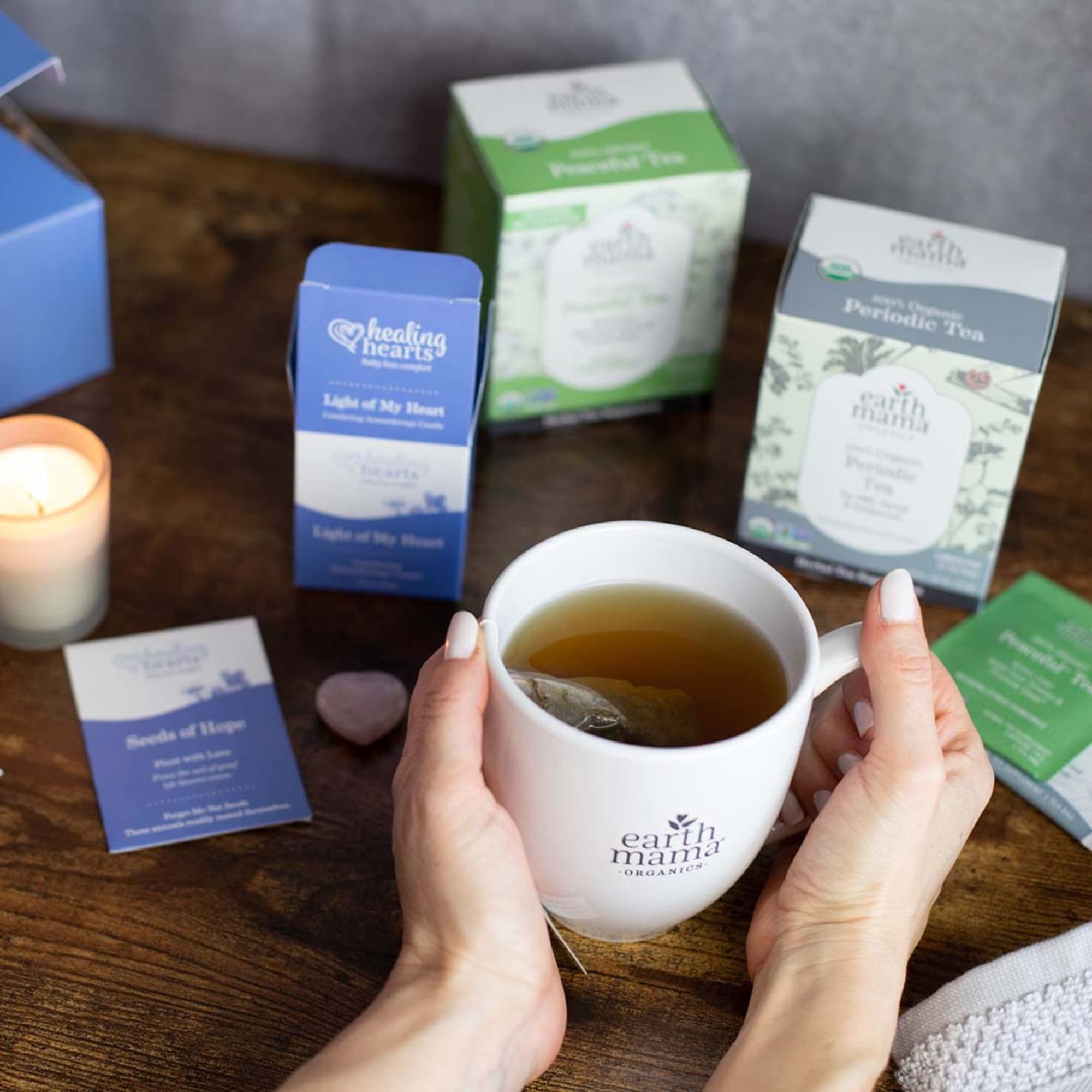 Earth Mama Healing Hearts Comfort Gift Set | Pregnancy, Miscarriage and Baby Loss Care for Grieving Moms, 5-Piece Set