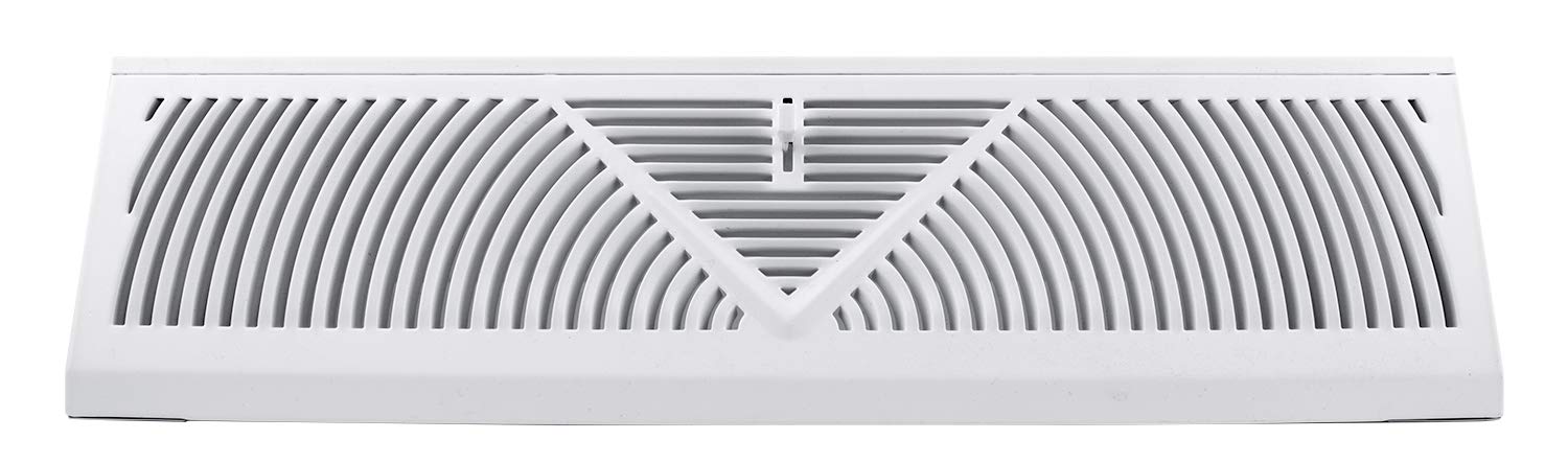 Accord ABBBWH18 Baseboard Register with Sunburst Design, 18-Inch(Duct Opening Measurement), White