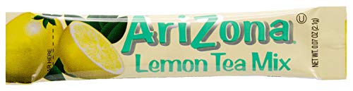Arizona Lemon Iced Tea Stix Sugar Free, 10Countper Box (Pack of 6), Low Calorie Single Serving Drink Powder Packets, Just Add Water for a Deliciously Refreshing Iced Tea Beverage