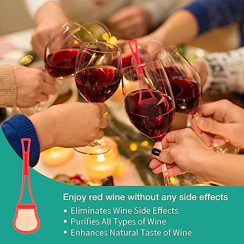 8-Packs Wine Wand Filter, Wands Wine Purifier Sticks, Remove Wine Sulfites and Histamines, Reduces Headaches Nausea & Wine Allergies, Purify Wines Without Changing the Natural Taste & Pure
