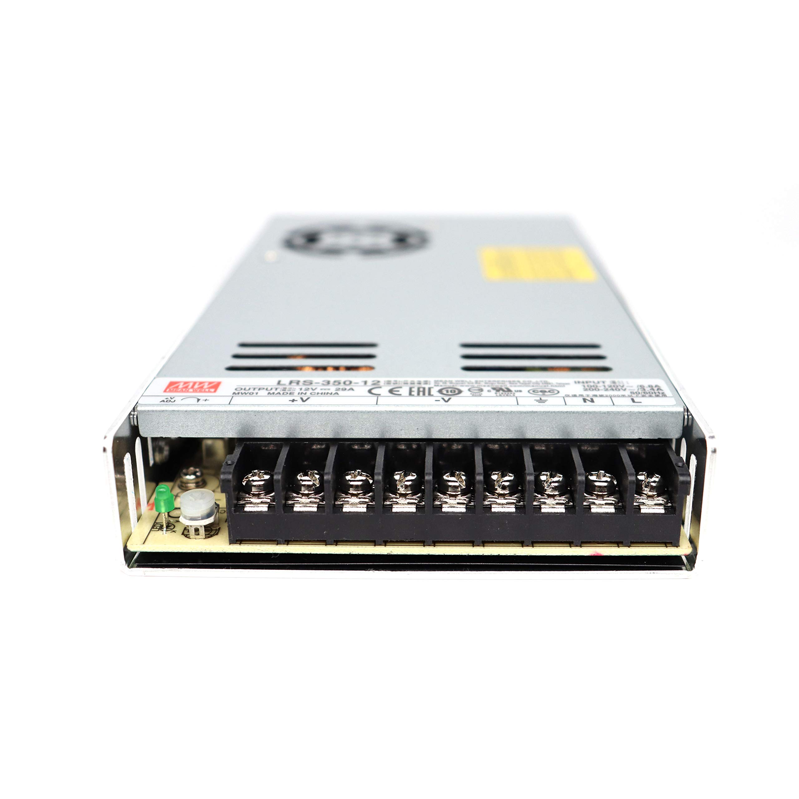 MEAN WELL LRS-350-12 Switching Power Supply 348W 12V 29Amp Single Output (LRS Series 350W 12V) for LED Project