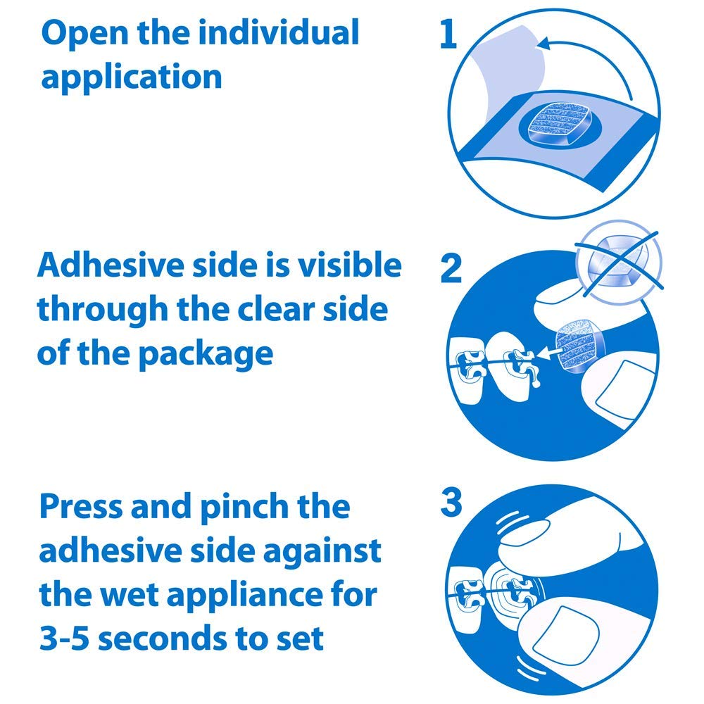 OrthoDots CLEAR β Moisture Activated Braces Wax Alternative for Pain Caused by Braces, Clear Aligner Trays, and Other Orthodontic Appliances. OrthoDots Stick Better and Stay on Longer than Dental Wax.