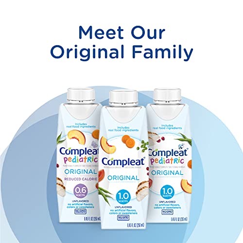 Compleat Pediatric Tube Feeding Formula, Unflavored, 8.45 Fl Oz (Pack of 24)