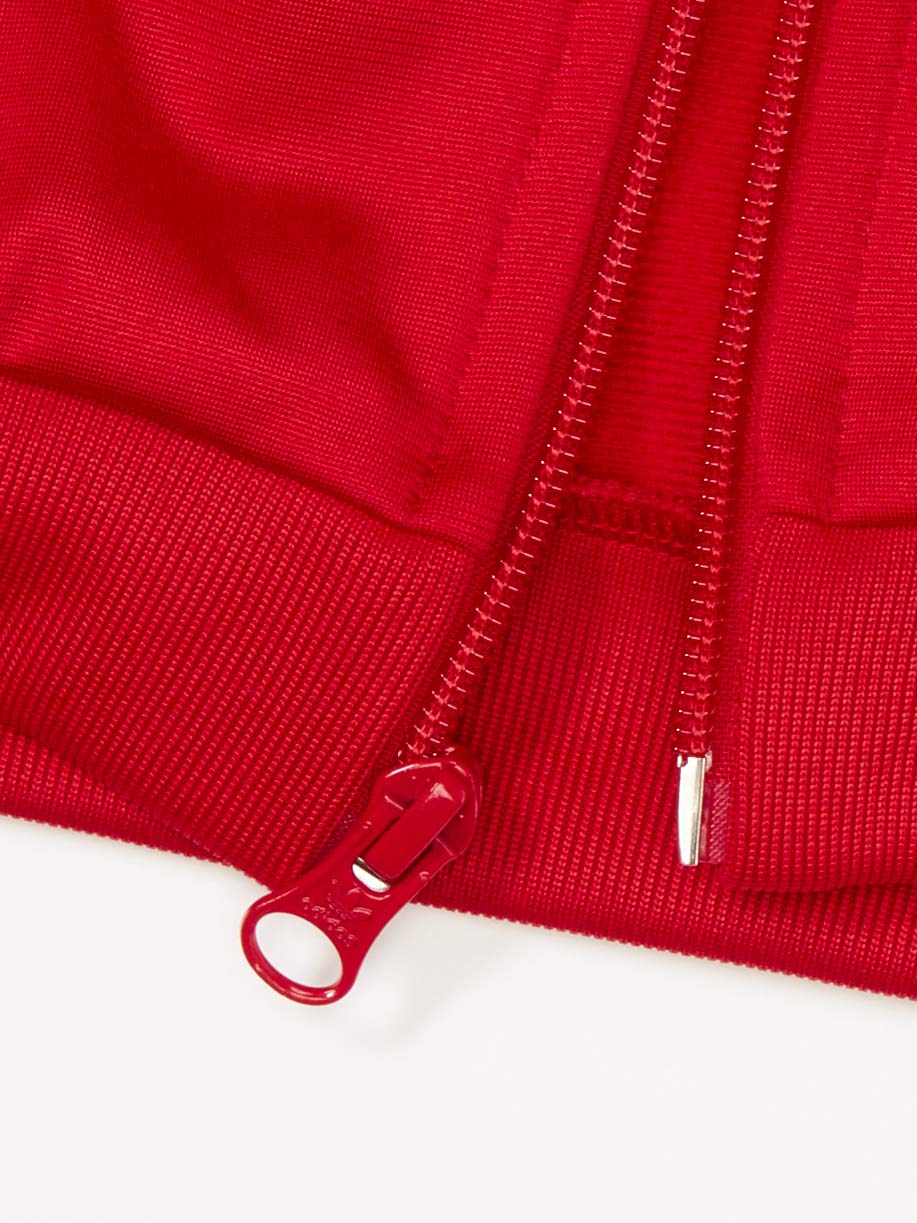 adidas Originals unisex-youth SST Track Top Scarlet/White Large