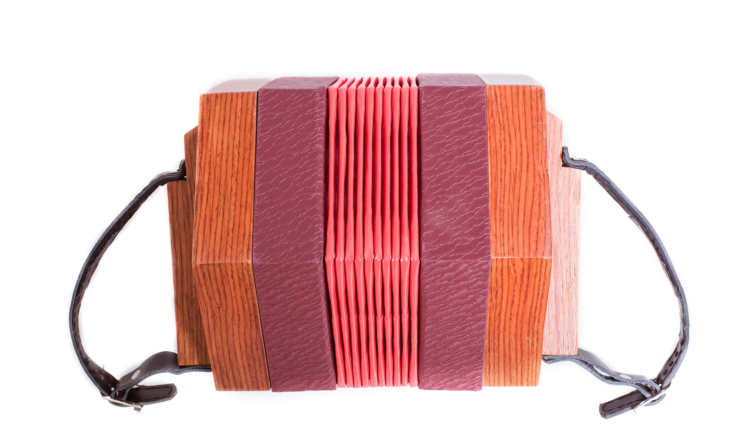 Abubu Wooden Concertina Accordion 30-Button Anglo Style