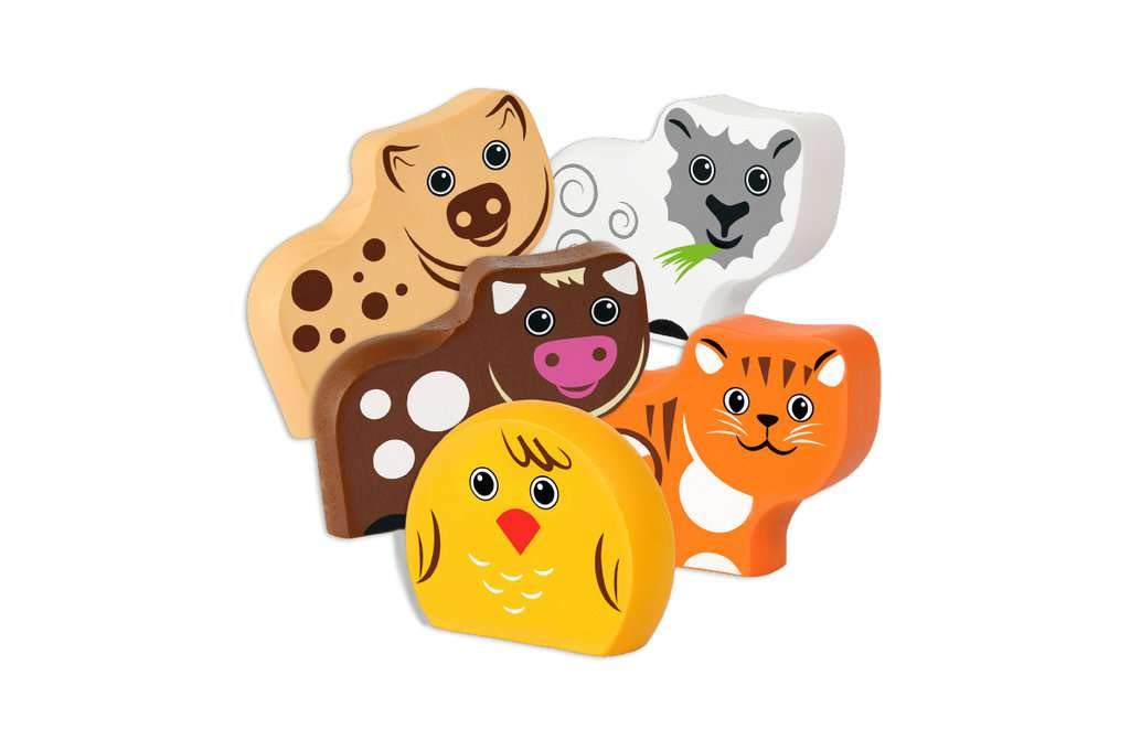 BRIO World - 33826 My First Farm | 12 Piece Wooden Toy Train Set for Kids | Interactive Learning Experience | FSC-Certified Wood | Suitable for Ages 18 Months and Up
