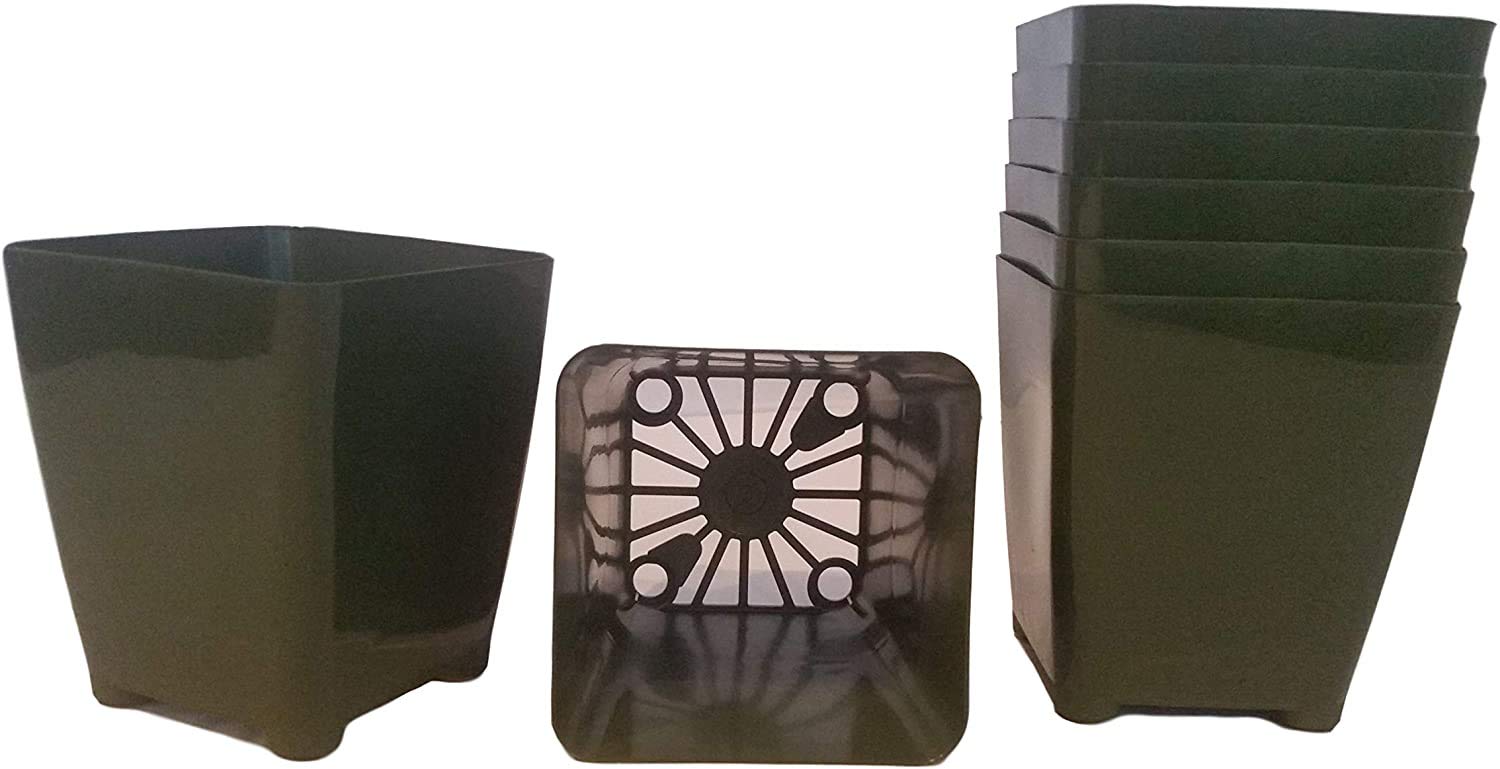 54 Square 3.25" x 3.25" x 3.75" Nursery Pots, 3 Heavy Duty 1020 Grow Trays, and 3 Tall Humidity Domes