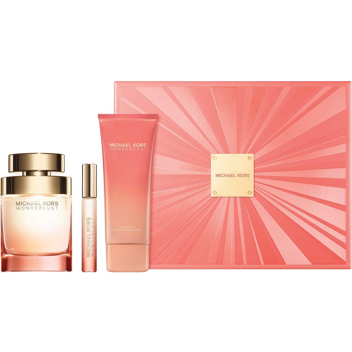 Wonderlust 3 Piece Gift Set - 3.4 Oz Eau De Parfum Spray, 0.34 Oz Eau De Parfum Rollerball,
