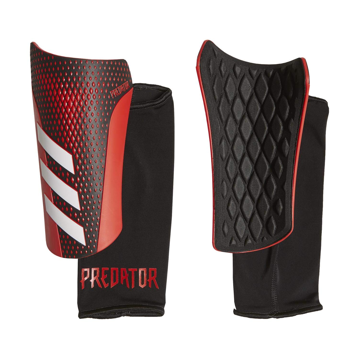 adidas Predator 20 League Shin Guards Gaiters (unisex-adult) Black/Active Red Medium