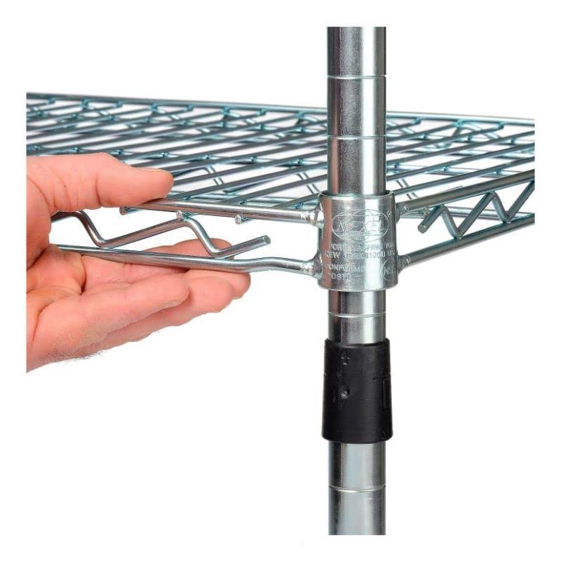 Economy Wire Shelving Starter Unit, 4 Tier, Zinc Chromate, 18"W, x 36"L, x 74"H