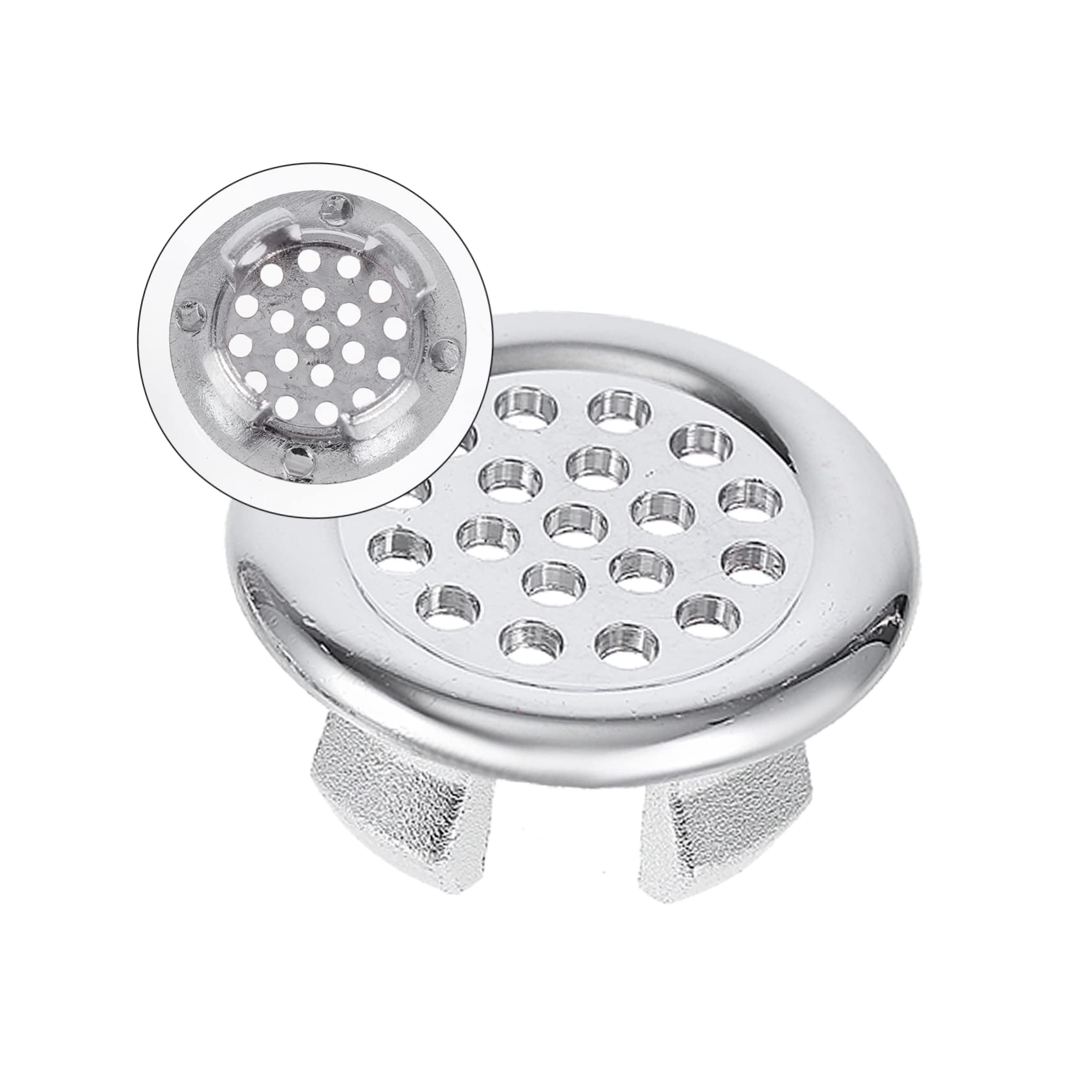 Angoily 20pcs Wash Basin Overflow Ring Kitchen Drain Cap Cover Sink Basin Trim Bathtub Drain Cover Sink Hole Cover Insert Round Hole Insert Spares Sink Trim Ring Plastic Ceramics Round Cap