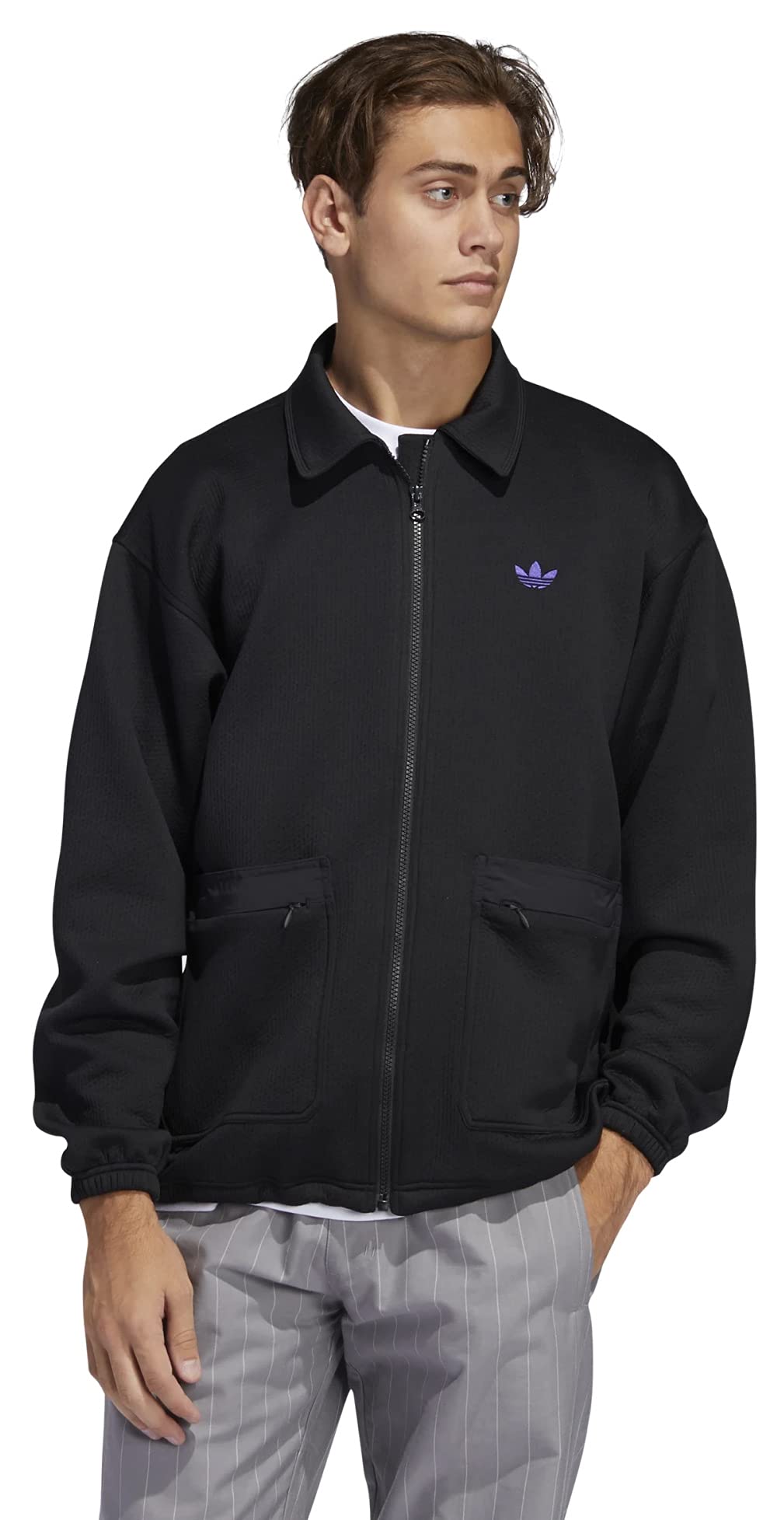 adidas Skateboarding Utility Jacket Black/Purple/Glory Amber XL
