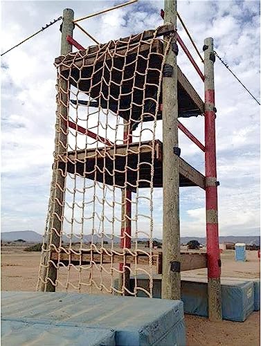 EkiDaz HXRW Rope Net Climbing Net for Kids Climbing Cargo Net Indoor Outdoor Safe Nets for Obstacle Course Playground Treehouse Playground Sets for Backyards (Size : 3 * 4m(9.9 * 12.12ft))