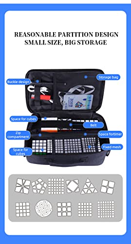 Taolele QY Toys Carrying Bag Box Storage Case Portable Handbag Shoulder Bag for Magic Cubes Game Tourism Traveling