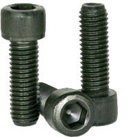 Hex Screw - Allen Screw - Socket Head Cap Screw - Alloy Steel - #8-36 x 1-1/4" - Thermal Black Oxide (Quantity: 100), Drive: Hex Socket, Head: Cylindrical