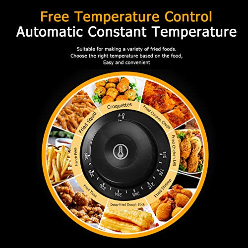Electric Deep Fryer 23.6L 5000W Stainless Steel Dual Large Tank Basket Lid Countertop Commercial Restaurant