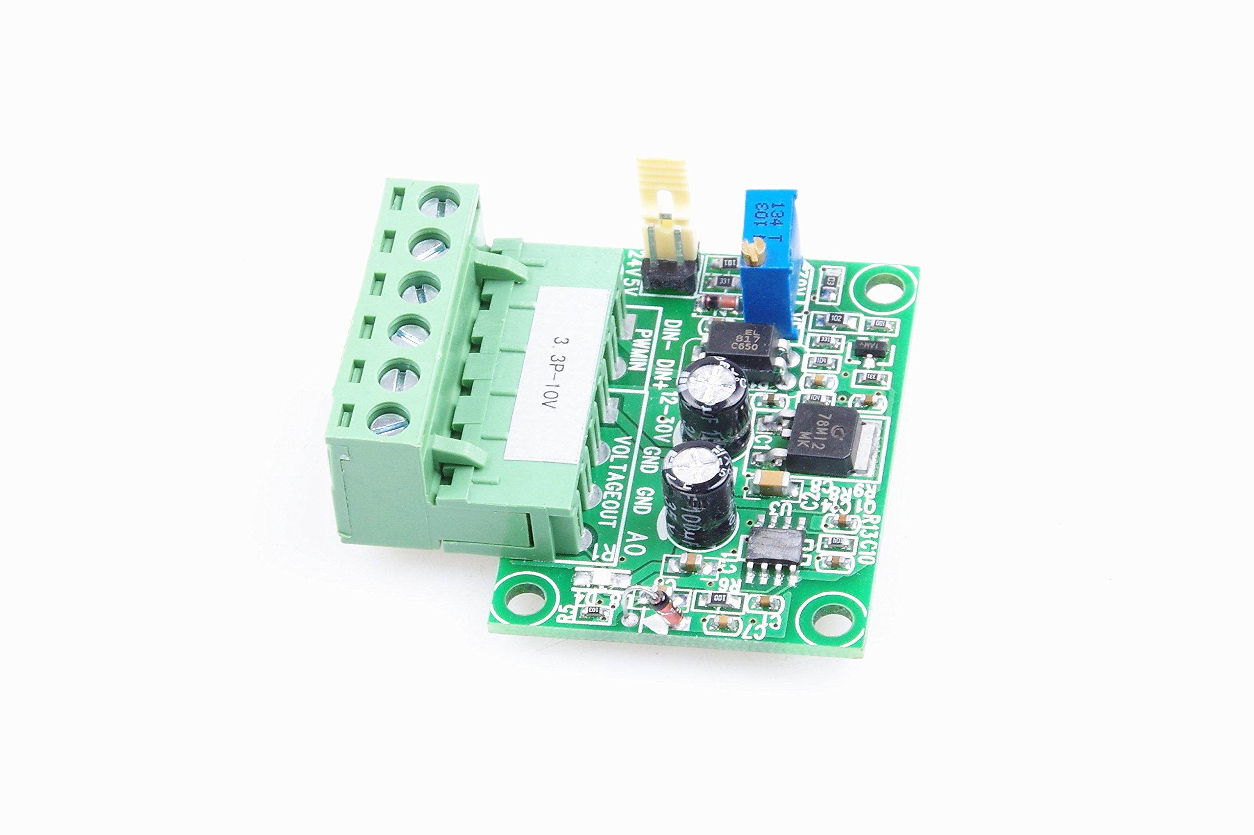 KNACRO 3.3V 0-100% PWM to 0-10V Conversion Module Digital to Analog Module PLC Industrial Interface Conversion Module