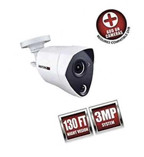 Night Owl Security 1 Pack Extreme HD 3MP Dual Sensor Wired Infrared Camera (White, Replacement Camera Only, No Charger, No Cable)