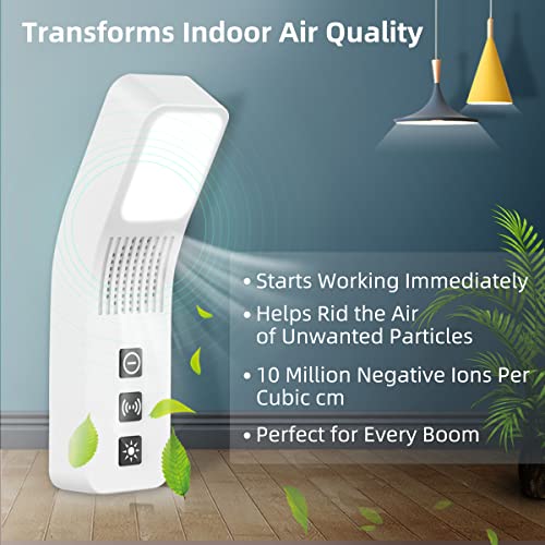 BAIRUTONG Air lonizers for Home,Bedroom Negative Ion Generator with Night Light Function,Plug in Air Fresheners for Home,Odors, Smoke|HighOutput, Quiet (3 pack)