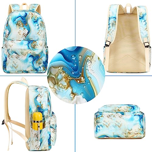 Bluboon Teen Girls School Backpack Kids Bookbag Set with Lunch Box Pencil Case Travel Laptop Backpack Casual Daypacks
