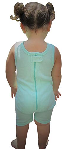 Naked No More®One Piece Romper Back Zipper Bodysuit Pajamas Escape Proof Adaptive Clothing (4T) (Mom's Choice Award Winner)