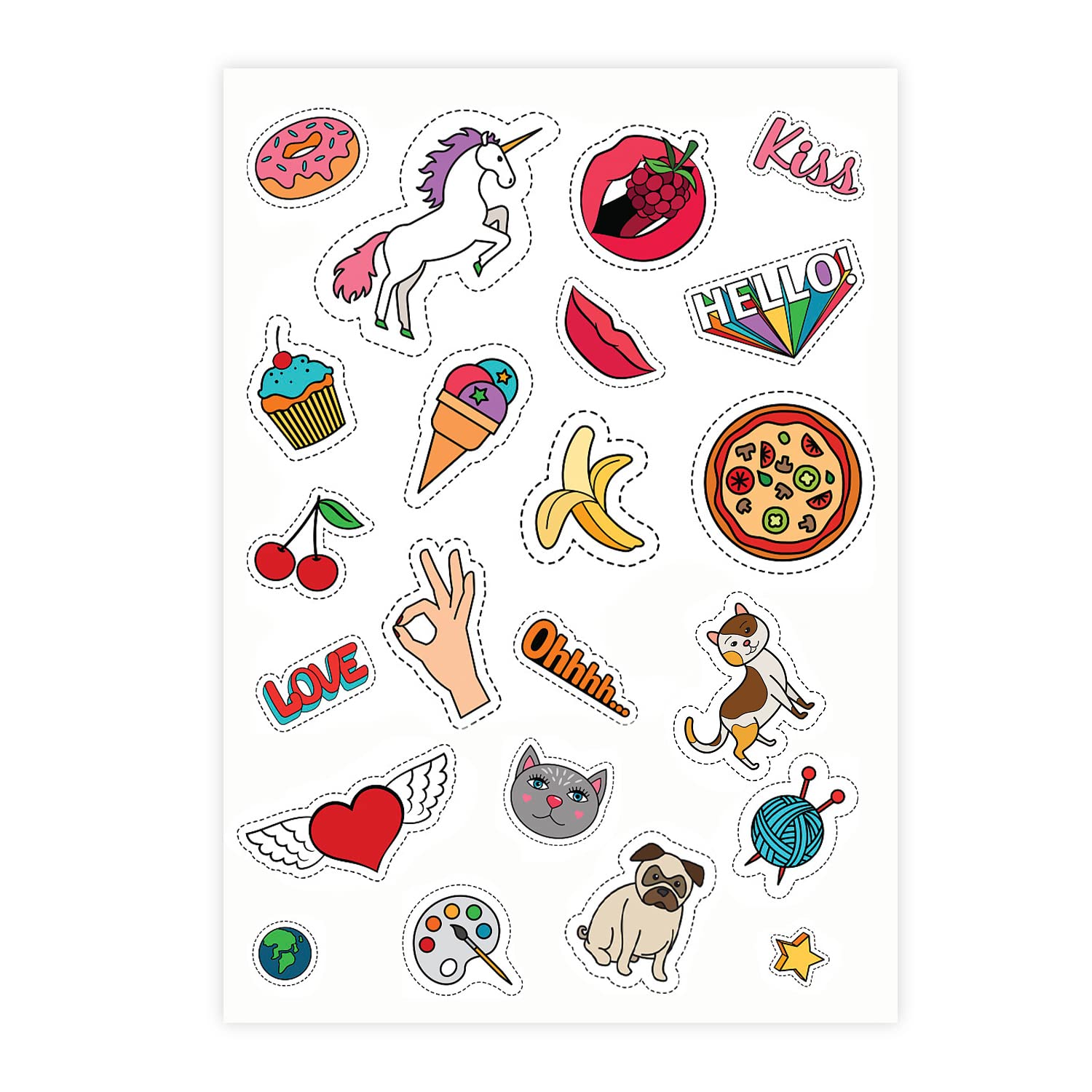 8.5" x 11" Full Sheet Label Sticker Paper for Laser & Inkjet Printers[300 Sheets,300 Labels]