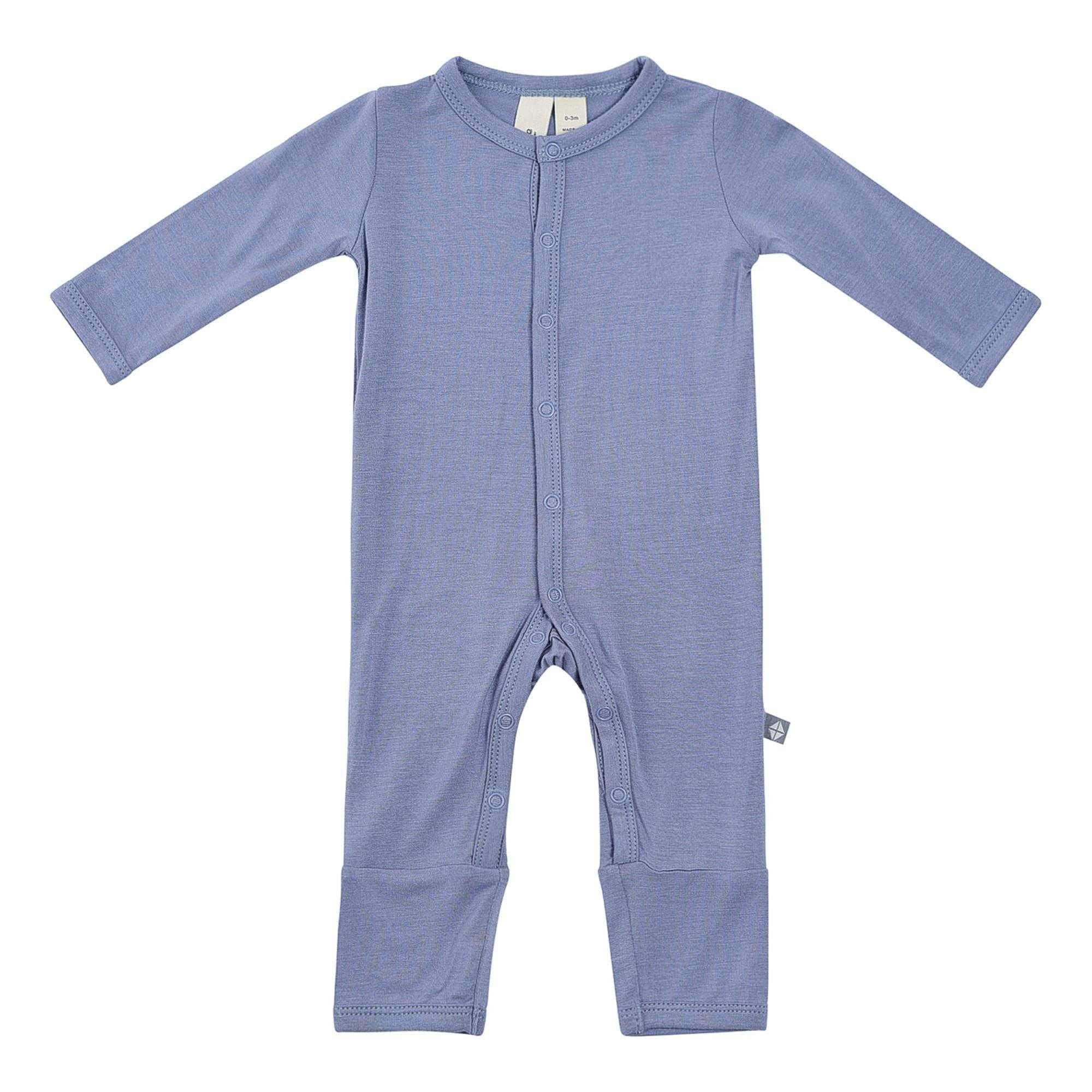 Kyte Baby Infant Romper, Gray, 6-12 months - Soft Bamboo Rayon, Snap Closures, Breathable Material